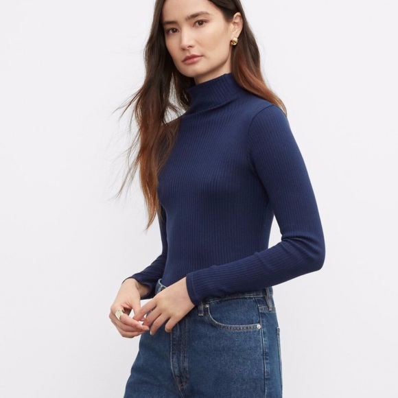 Club Monaco | Tops | Club Monaco Fitted Navy Turtle Neck | Poshmark